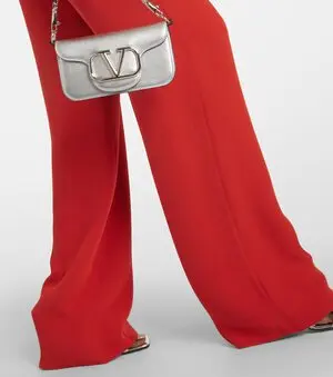 Valentino Garavani Cady Couture Wide-leg Pants - Orange