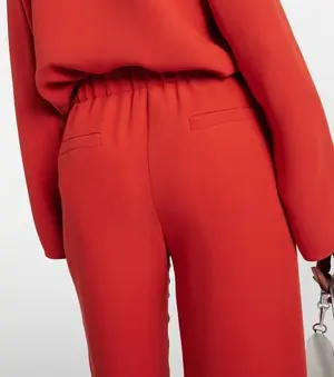 Valentino Garavani Cady Couture Wide-leg Pants - Orange