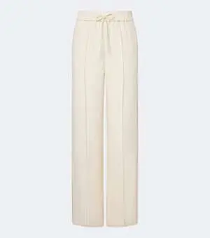Valentino Garavani Cady Couture Wide-leg Silk Pants - White
