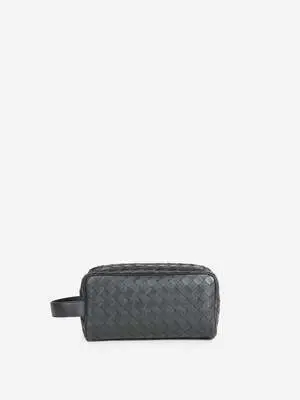 Bottega Veneta Intrecciato Toiletry Bag - Black