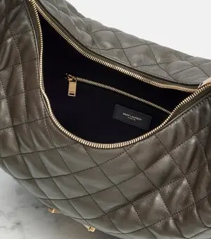 Saint Laurent Icare Medium Quilted Leather Shoulder Bag - Brown