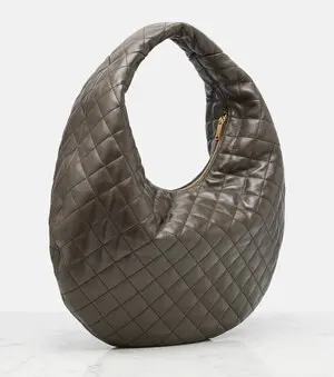 Saint Laurent Icare Medium Quilted Leather Shoulder Bag - Brown