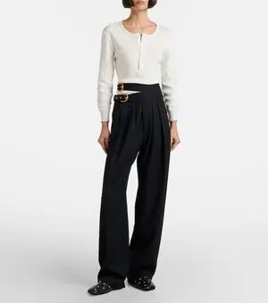 Chloé Rita Studded Leather Mules - Black
