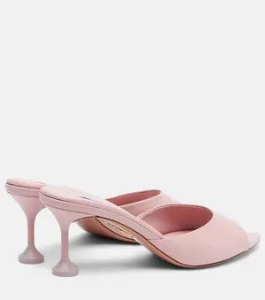 AQUAZZURA Bisous 65 Leather Mules
