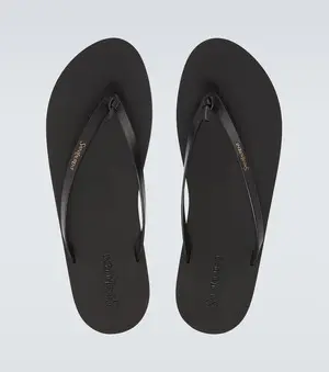 Saint Laurent Leather Thong Sandals