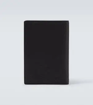 Saint Laurent Cassandre Leather Card Holder - Black