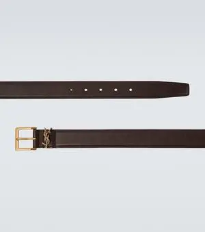Saint Laurent Cassandre Vadim Leather Belt