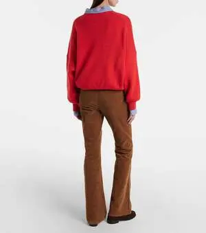 Veronica Beard Beverly Corduroy Flared Pants