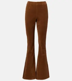 Veronica Beard Beverly Off-duty Corduroy Flared Pants - Brown