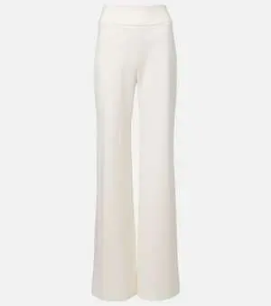 Veronica Beard Kalinda High-rise Wide-leg Pants - White