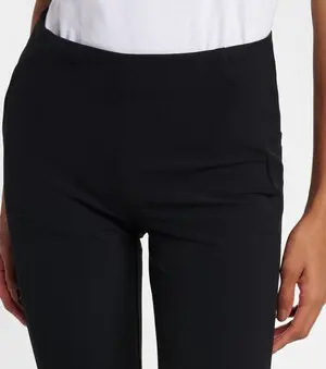 Veronica Beard Scuba Cropped Slim Pants - Black