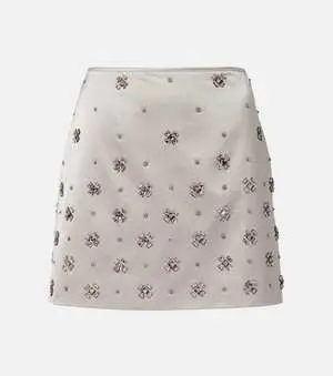 VERONICA BEARD Olenna Embellished Miniskirt
