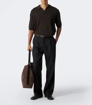 Le Kasha Bale Cashmere Polo Sweater - Brown