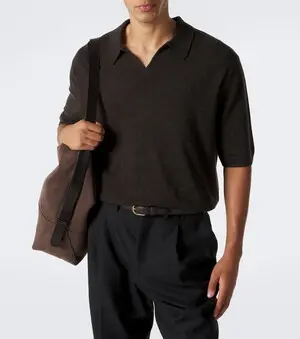 Le Kasha Bale Cashmere Polo Sweater - Brown