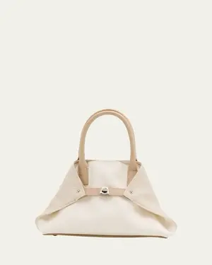 Akris Ai Two-tone Leather Tote