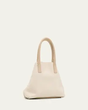 Akris Ai Two-tone Leather Tote