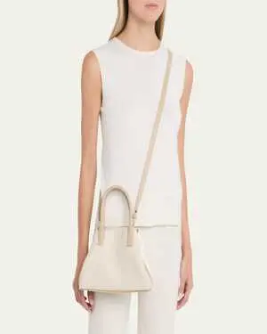 Akris Ai Two-tone Leather Tote