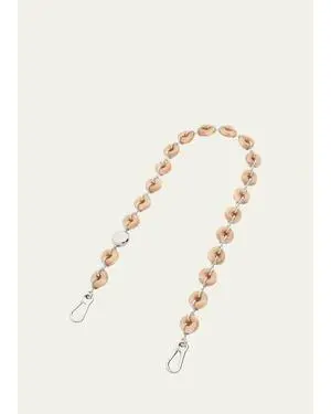 Loewe Donut Chain Shoulder Strap Soft Pink/silver