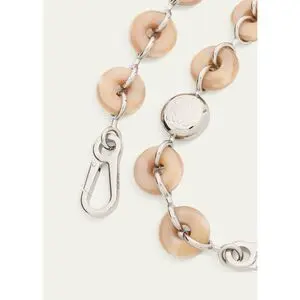 Loewe Donut Chain Shoulder Strap - Soft Pink/silver