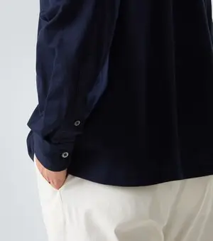 Ralph Lauren Purple Label Cotton And Cashmere Polo Shirt - Blue