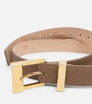 Khaite Manhattan Leather Belt - Brown
