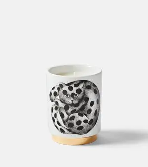 FORNASETTI High Fidelity Porcelain Scented Candle - Black