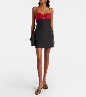 CALA DE LA CRUZ Soline Linen Minidress