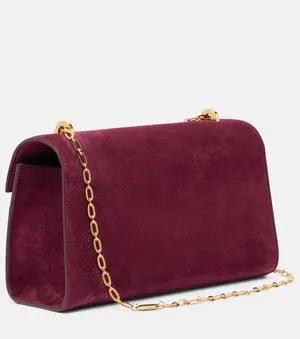 Savette Symmetry Suede Crossbody Bag