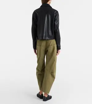 NILI LOTAN Shon Barrel-leg Pants - Green