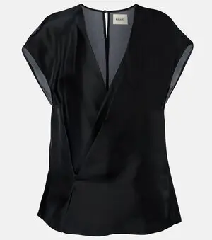 Khaite Silk Top - Black