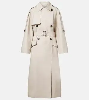 Max Mara The Cube Delfino Twill Trench Coat - Beige