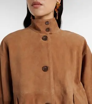Simkhai Marley Suede Jacket - Brown