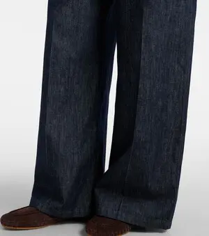 Max Mara Lavinia High-rise Wide-leg Jeans - Blue