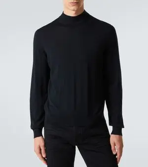 TOM FORD Wool Turtleneck Sweater - Black