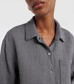 Velvet By Graham & Spencer Adeline Houndstooth Cotton Shirt