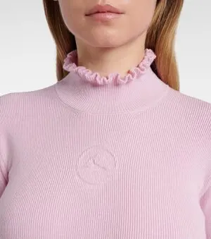 Cordova Kitz Ribbed-knit Wool-blend Ski Top - Pink