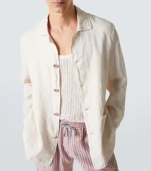 Fedeli Oxford Linen Jacket