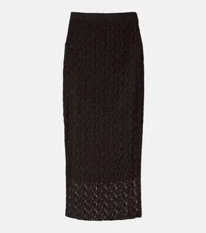 Velvet By Graham & Spencer Mia Lace Midi Skirt