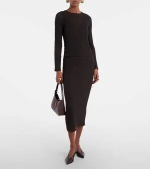 Velvet By Graham & Spencer Mia Lace Midi Skirt