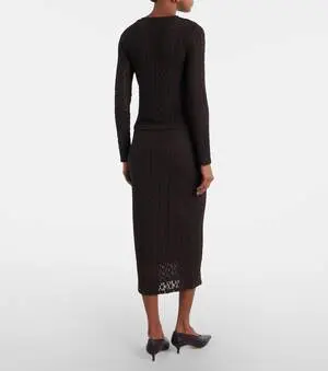 Velvet By Graham & Spencer Mia Lace Midi Skirt