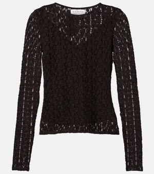 Velvet By Graham & Spencer Tori Lace Top - Black