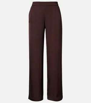 Velvet By Graham & Spencer Larkin Wide-leg Pants - Brown