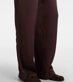 Velvet By Graham & Spencer Larkin Wide-leg Pants - Brown