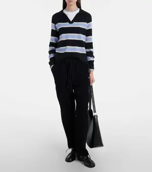 Velvet By Graham & Spencer Everbake Striped Polo Sweater