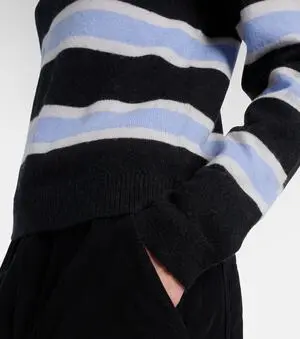 Velvet By Graham & Spencer Everbake Striped Polo Sweater
