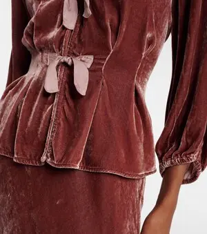Velvet By Graham & Spencer Elida Bow-detail Top - Pink