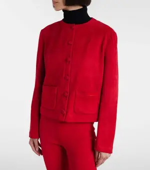 Stouls Gabrielle Suede Jacket - Red