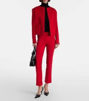 Stouls Jp Twenty Slim Suede Pants - Red