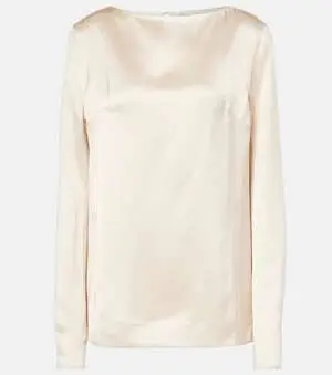 TOTEME Satin Top - Beige