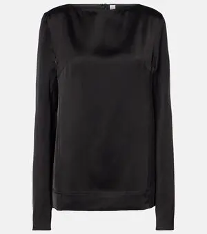 TOTEME Satin Top - Black